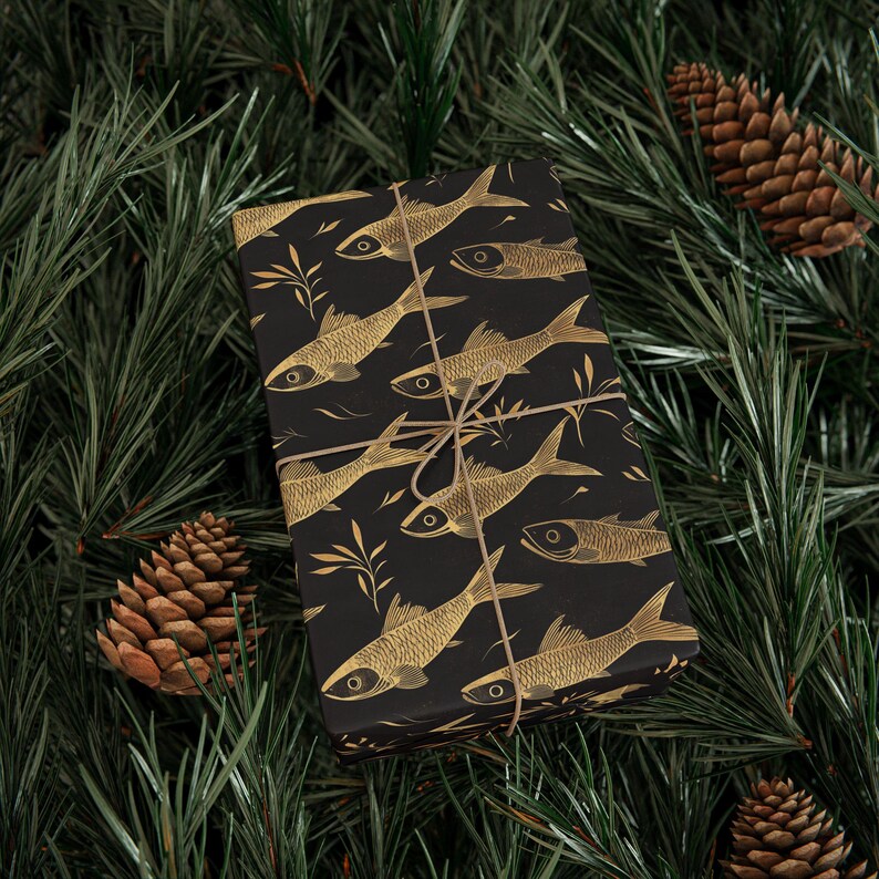 Fish Wrapping Paper: Father's Day Gift Wrap for Fishermen, Angler ...