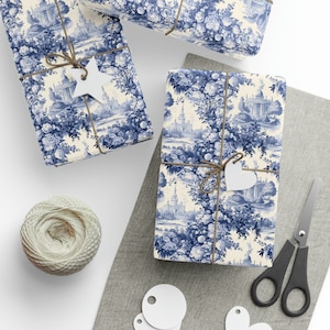 Bridal Shower Gift Wrap Chinoiserie Elegant French Wedding Wrapping ...