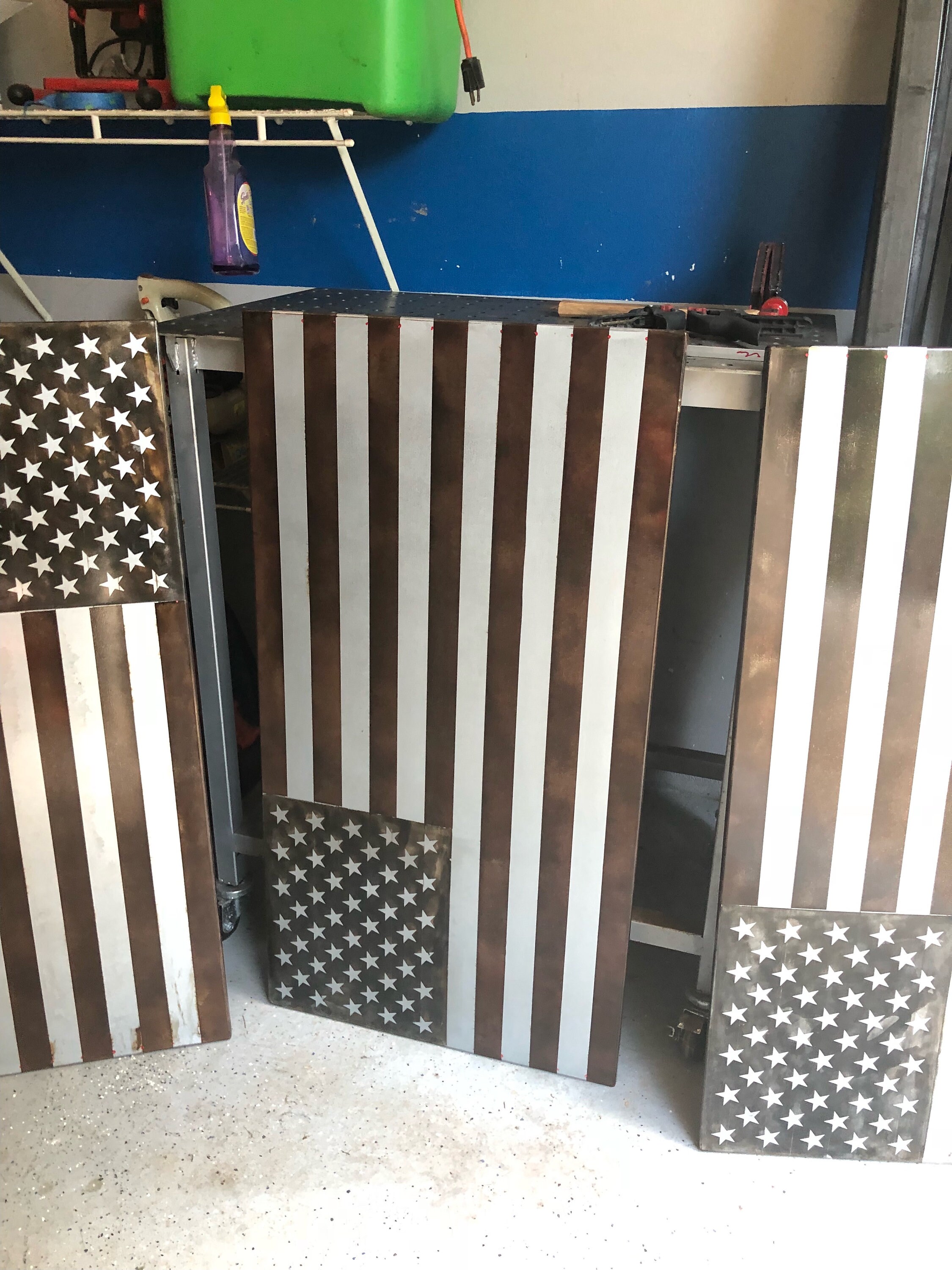 Handmade Steel American Flag - Etsy