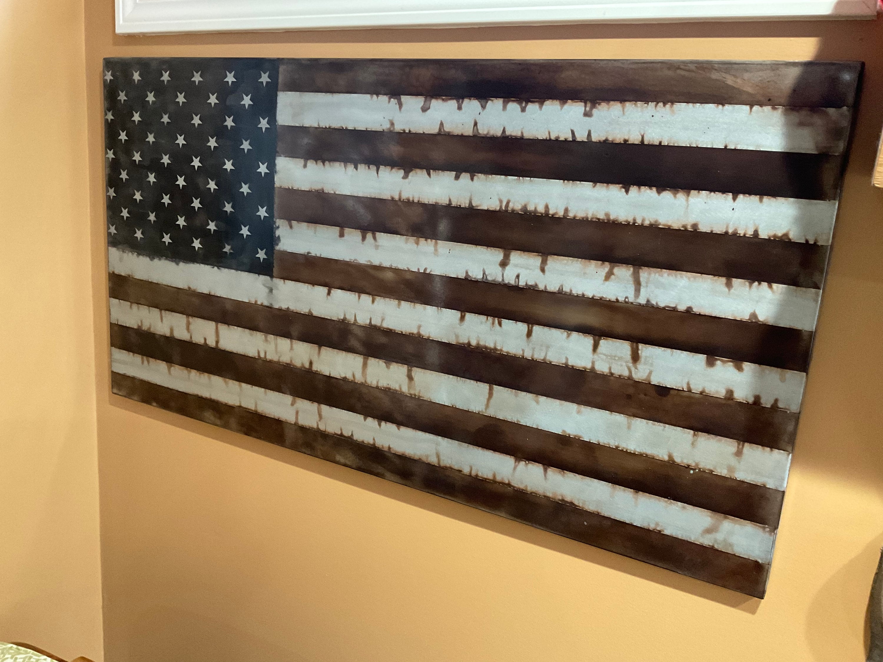 Handmade Steel American Flag - Etsy