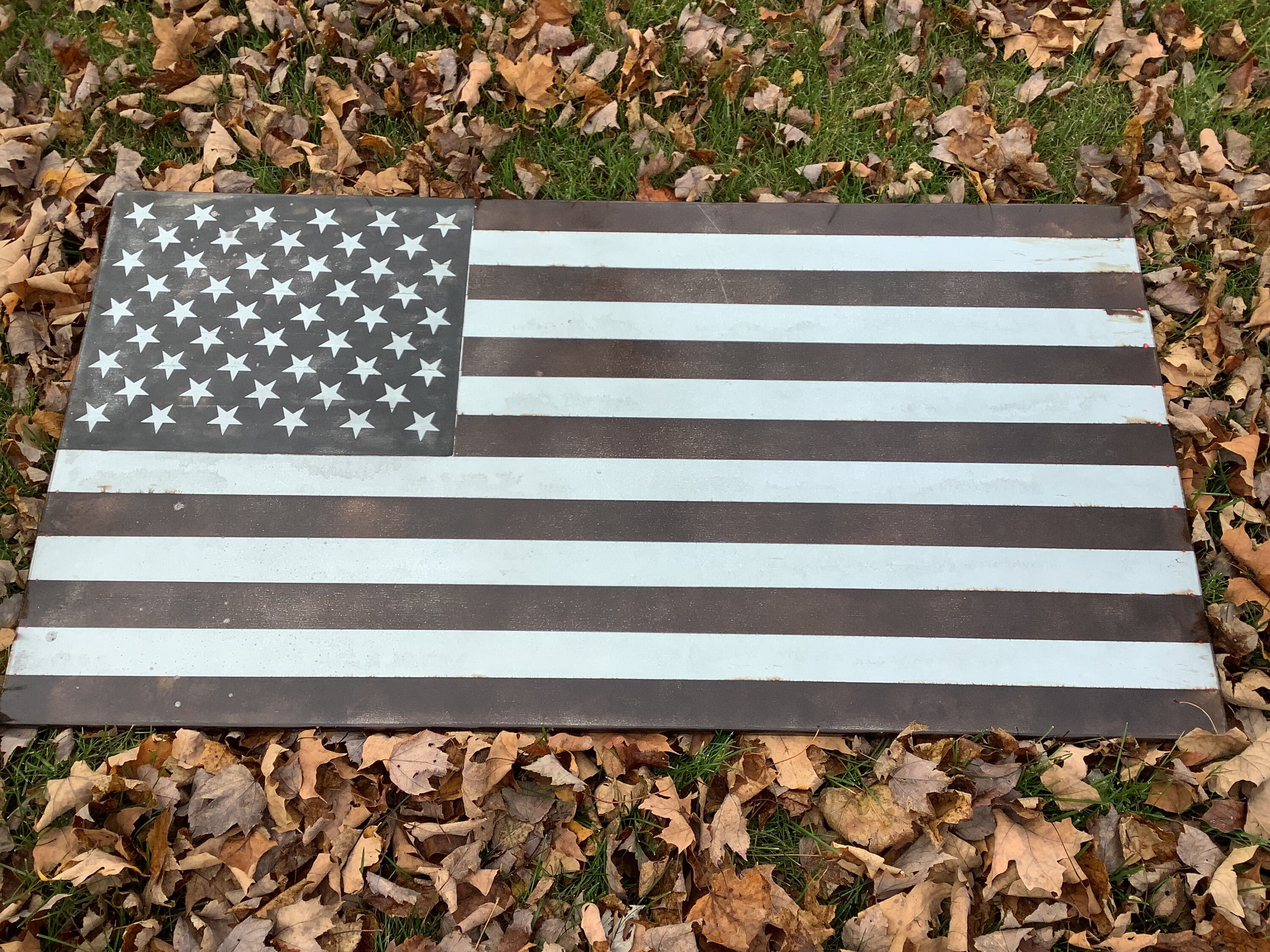 Handmade Steel American Flag - Etsy