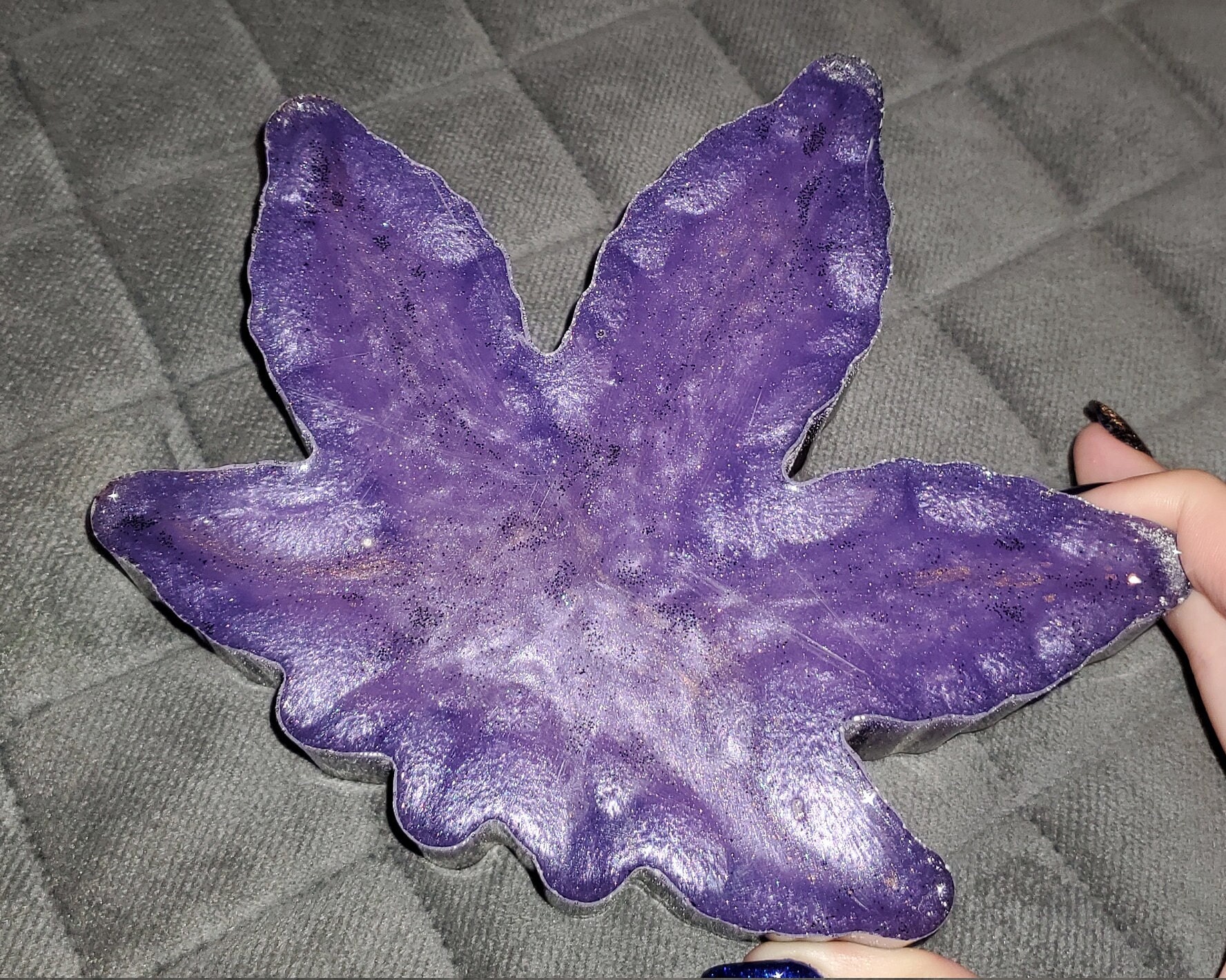 Custom Cannabis Leaf Ashtray - Etsy