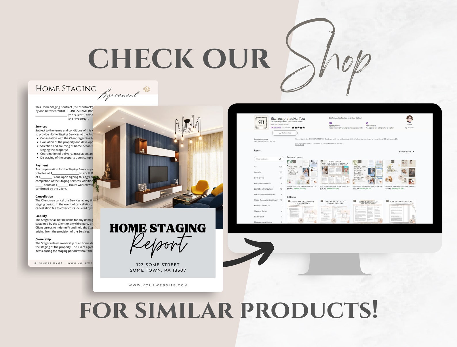 Editable Home Staging Proposal Template Property Staging - Etsy