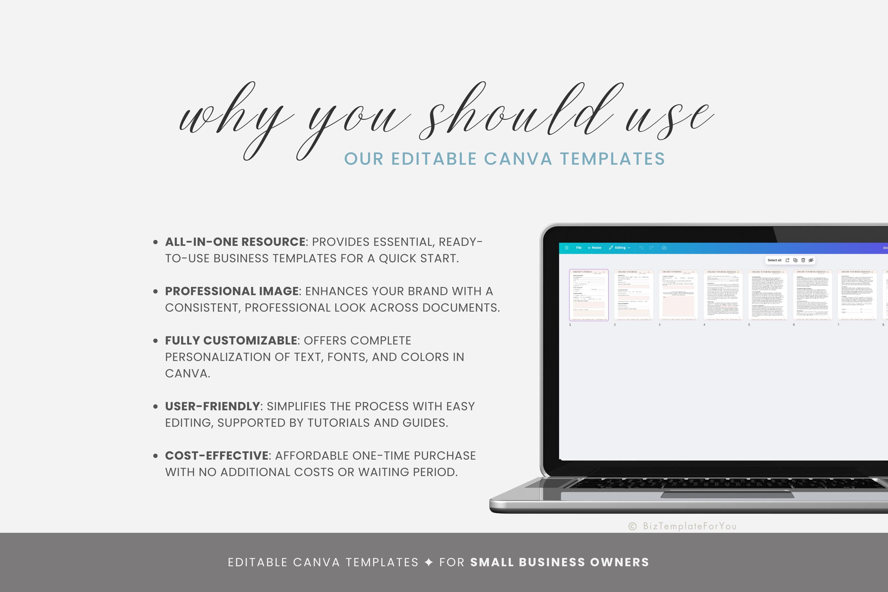 Editable Online Tutoring Forms Bundle, Tutoring Service Agreement ...