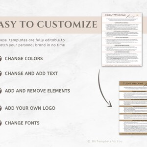 Cleaning Services Client Welcome Packet Editable Client - Etsy