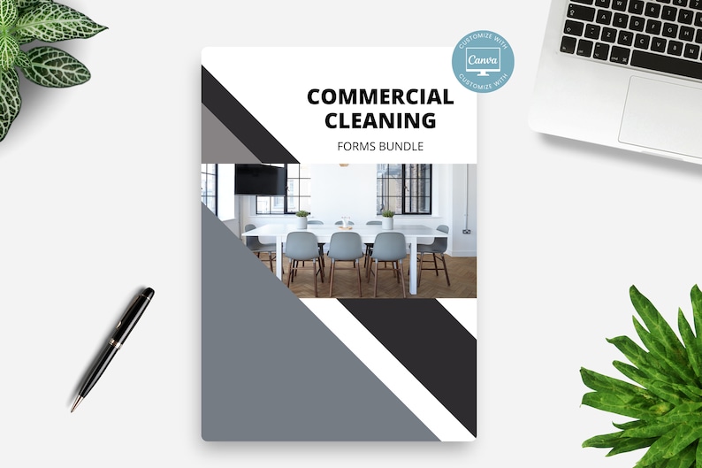 Editable Commercial Cleaning Forms Bundle, Fully Editable in Canva ...