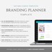 Editable Branding Planner Template, Brand Strategy Workbook, Business ...
