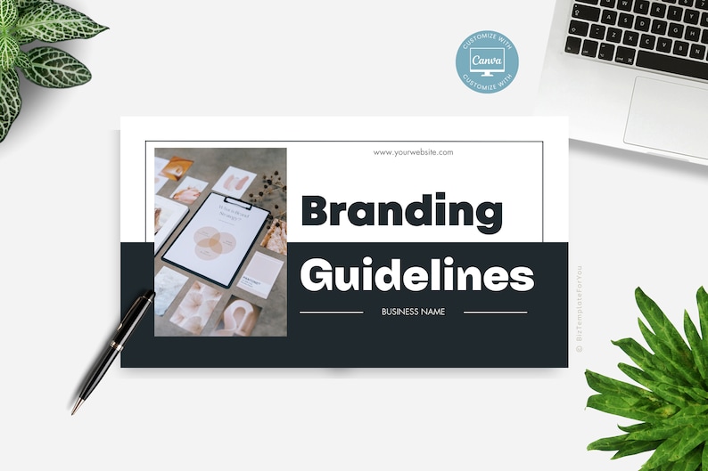 Editable Brand Guidelines Template, Branding Kit, Branding Design ...