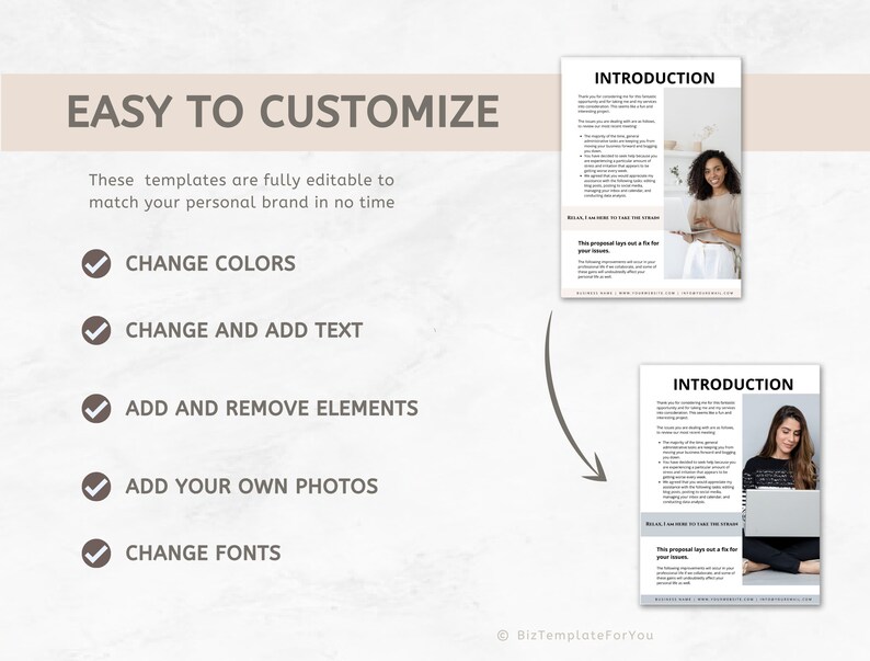Editable Virtual Assistant Proposal Template Freelance - Etsy
