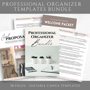 Editable Professional Organizer Forms Bundle, Organizing Service ...