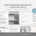 Editable Interior Design Business Templates Bundle, Interior Designer ...