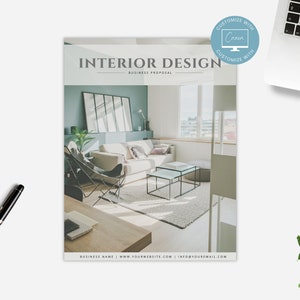 Editable Interior Design Proposal Template, Interior Designer Proposal ...