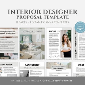 Editable Interior Design Proposal Template, Interior Designer Proposal ...