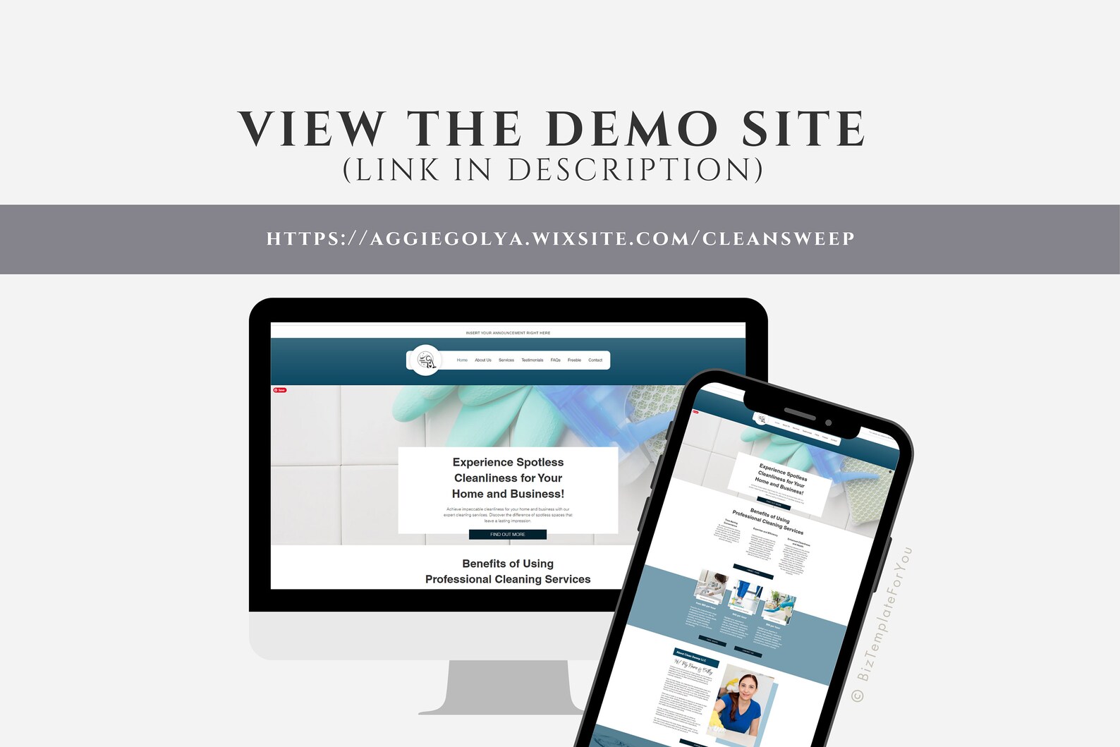 Editable Cleaning Business Website Template, Customizable Wix Website ...
