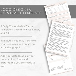 Editable Logo Designer Contract Template, Freelance Graphic Design ...