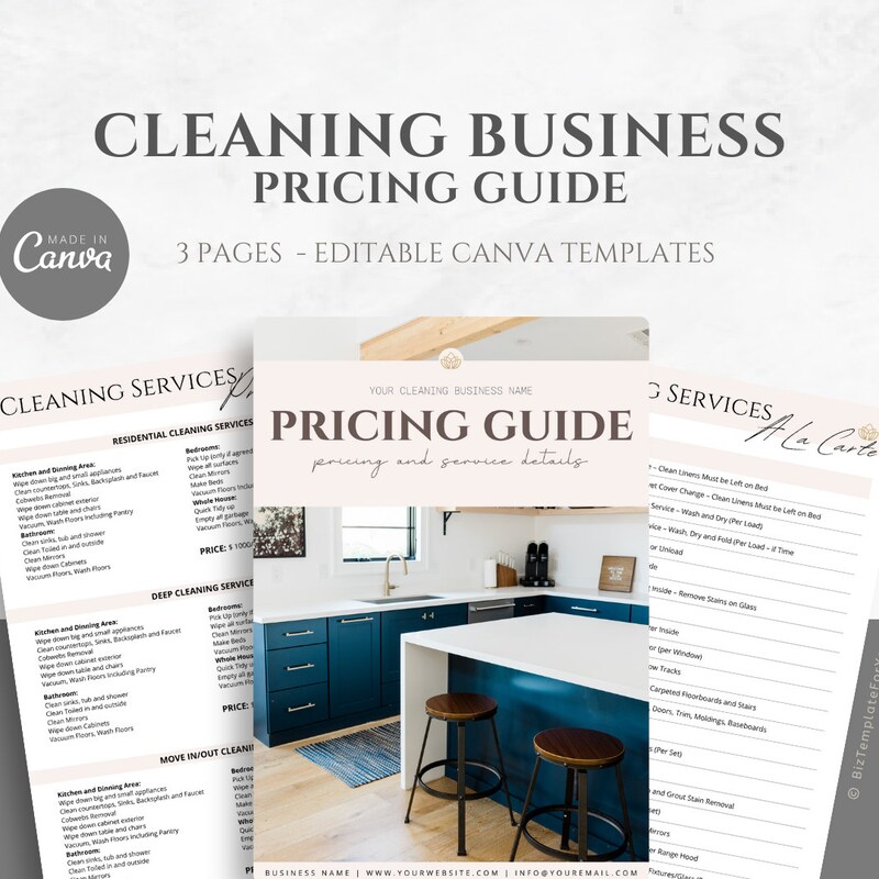 Cleaning Pricing - Etsy