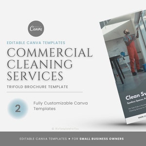 Commercial Cleaning Service Brochure Template, Cleaning Business ...