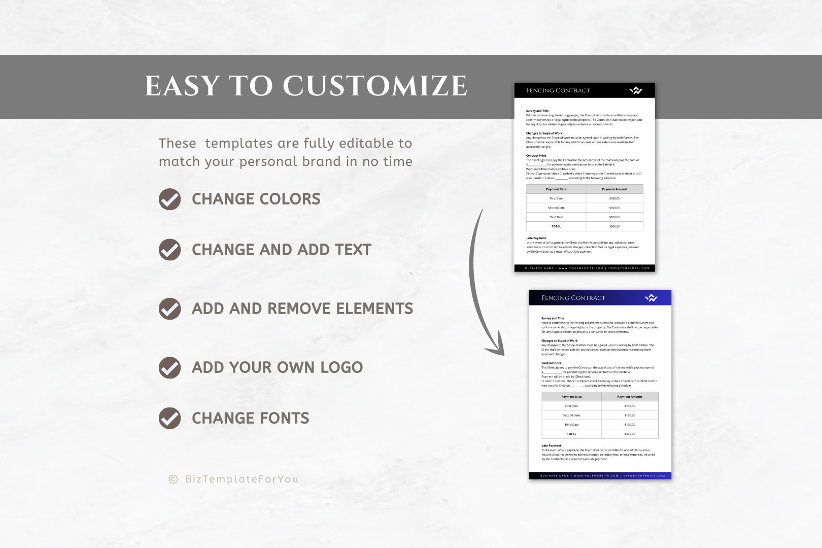 Editable Fencing Contract Template, Professional Fencing and Gates ...