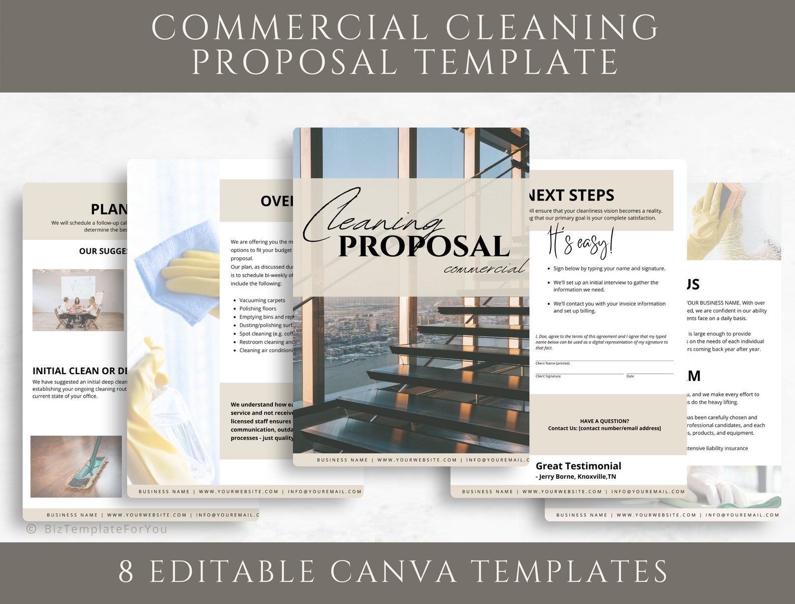 Commercial Cleaning Proposal Template for Cleaning Service - Etsy