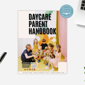 Editable Daycare Parent Handbook Template, Parent Handbook for Home ...