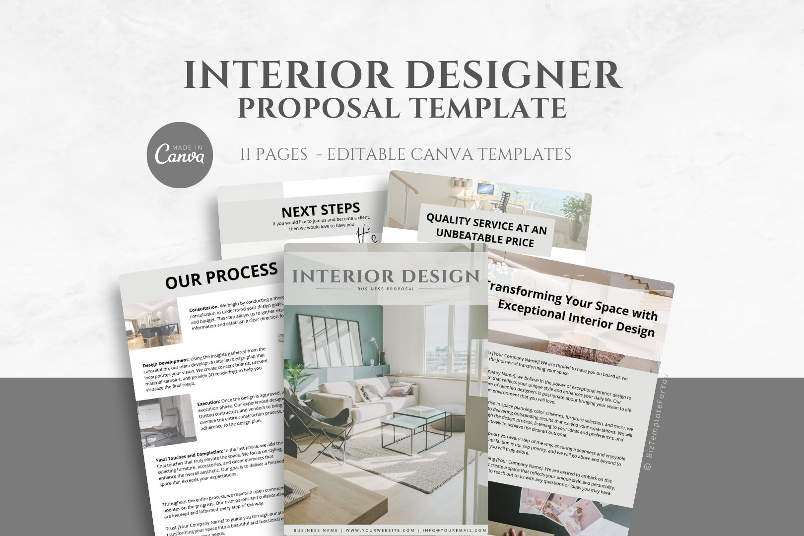 Editable Interior Design Proposal Template, Interior Designer Proposal ...