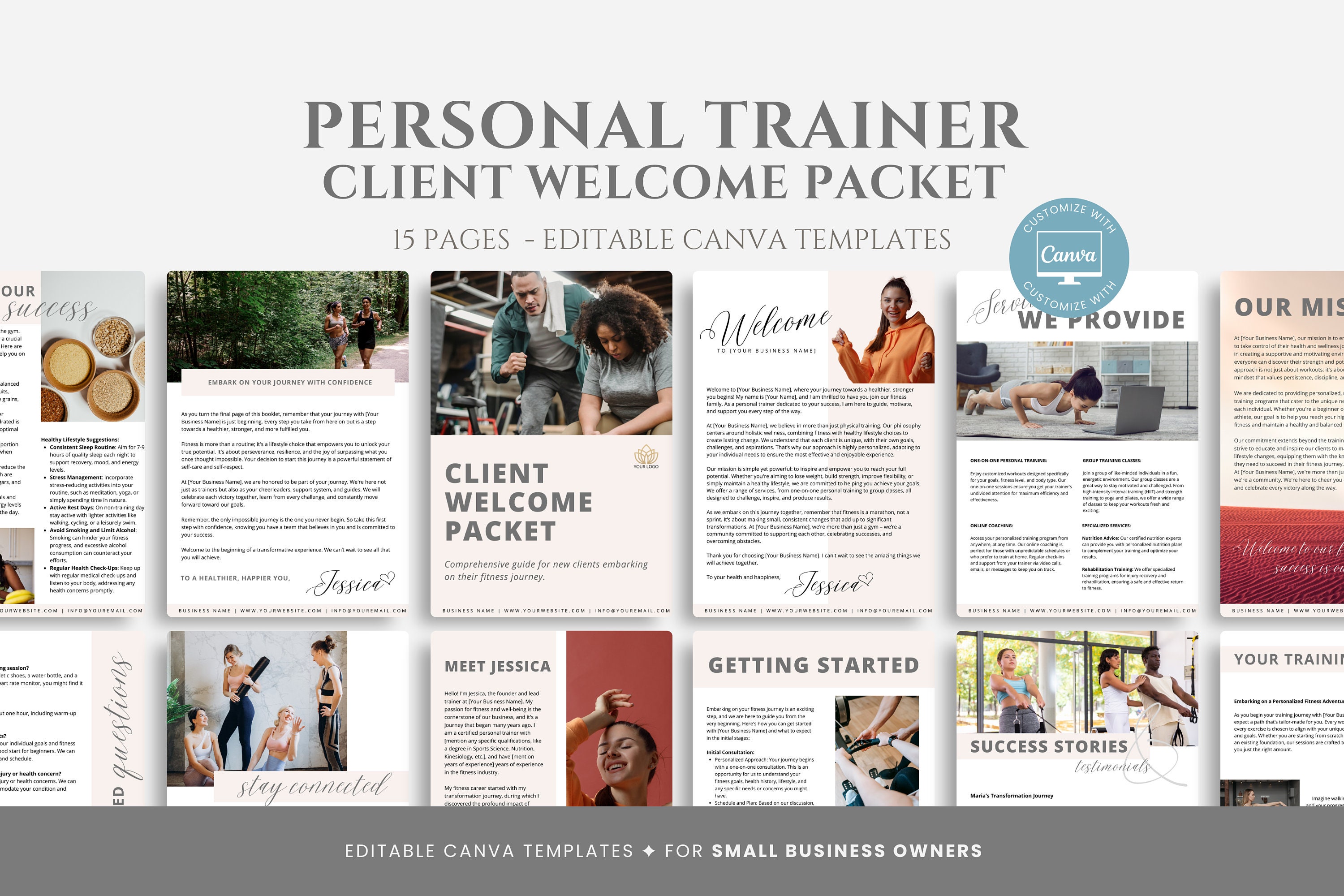 Editable Personal Trainer Client Welcome Packet, Personal Training ...