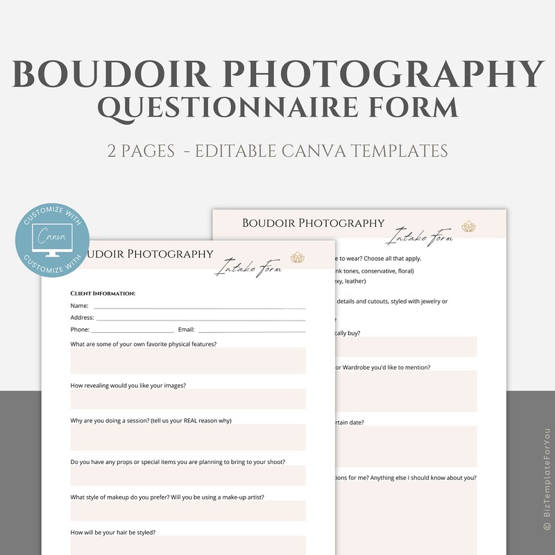 Boudoir Photography - Etsy