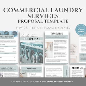 Editable Commercial Laundry Service Proposal Template, Pick and ...