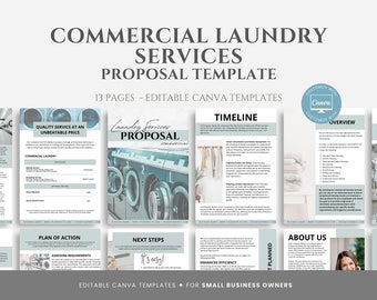 Editable Commercial Laundry Service Proposal Template, Pick and ...