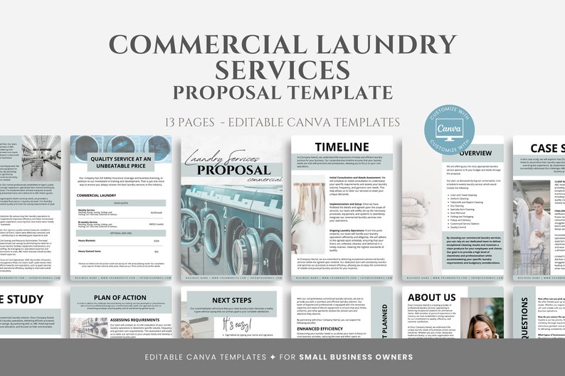 Editable Commercial Laundry Service Proposal Template, Pick and ...