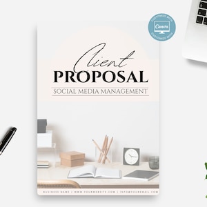 Editable Social Media Manager Proposal Template, Freelance Social Media ...