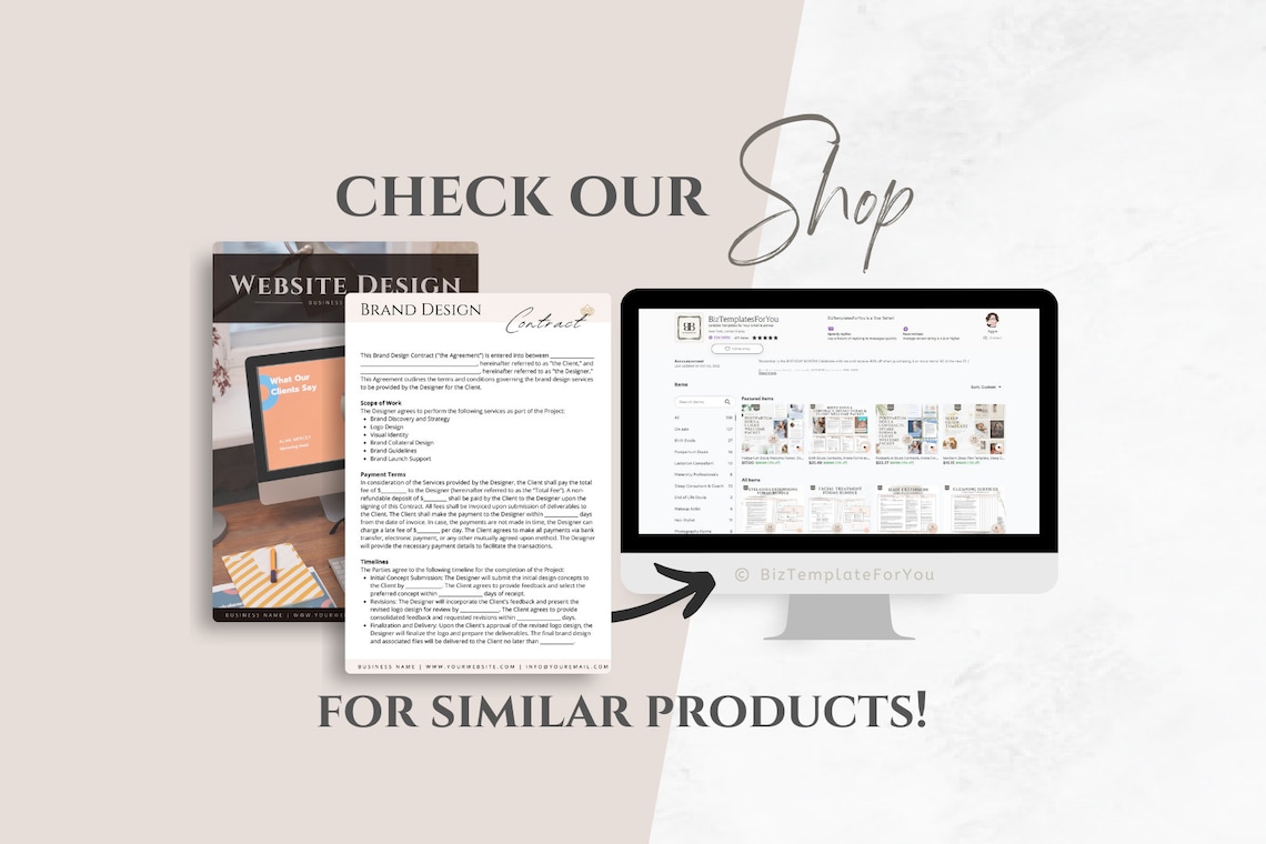 Editable Logo Designer Contract Template, Freelance Graphic Design ...