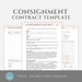 Editable Consignment Contract Template, Product Consignment Agreement ...