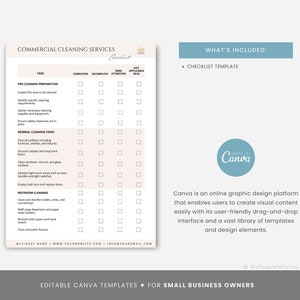 Commercial Cleaning Checklist Template for Cleaning Service Business ...