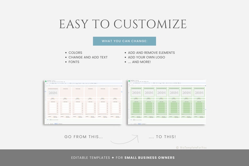 Editable Small Business Goals Tracker, Digital Goal Planner, Google ...