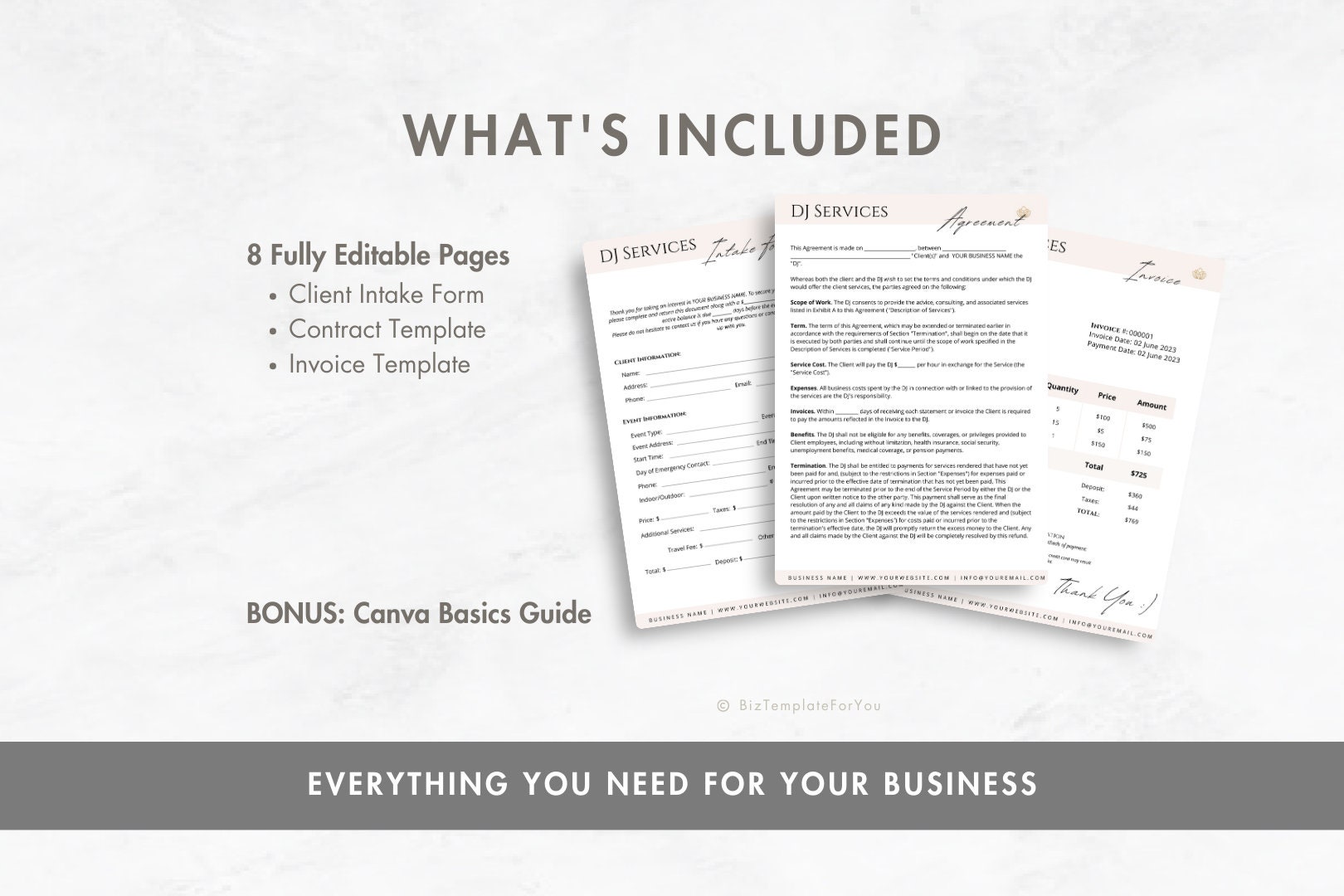 Editable DJ Services Contract Template, Wedding DJ Business Forms ... Editable DJ Services Contract Template, Wedding DJ Business Forms ...