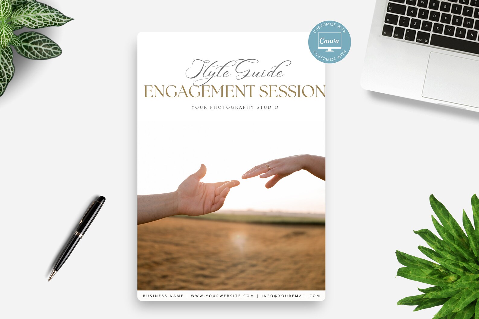 Editable Engagement Session Style Guide Photography Template, Pre ...