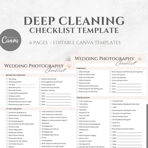 Residential Deep Cleaning Checklist, Editable House Cleaning Checklist, Professionally Designed ...