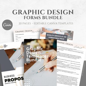 Editable Graphic Design Forms Templates Bundle Graphic Design - Etsy