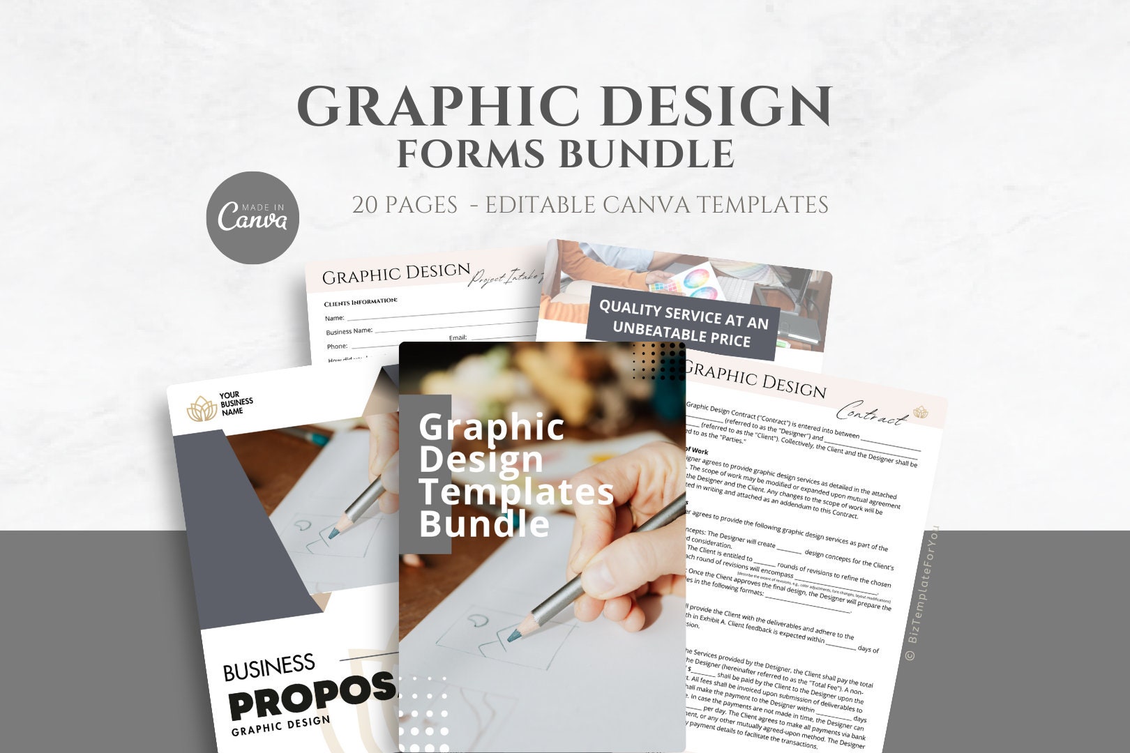 Editable Graphic Design Forms Templates Bundle Graphic Design - Etsy