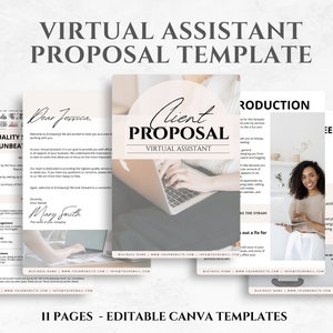 Editable Virtual Assistant Proposal Template Freelance - Etsy