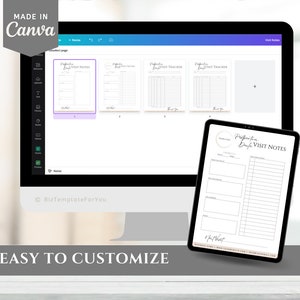 Editable Postpartum Doula Visits Notes and Tracker Templates. Doula Log ...
