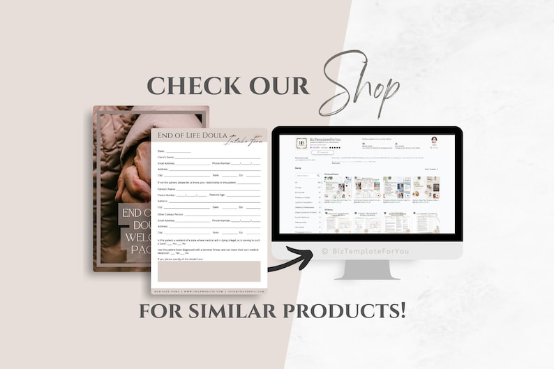 Editable End of Life Doula Paperwork Bundle, Client Welcome Packet ...
