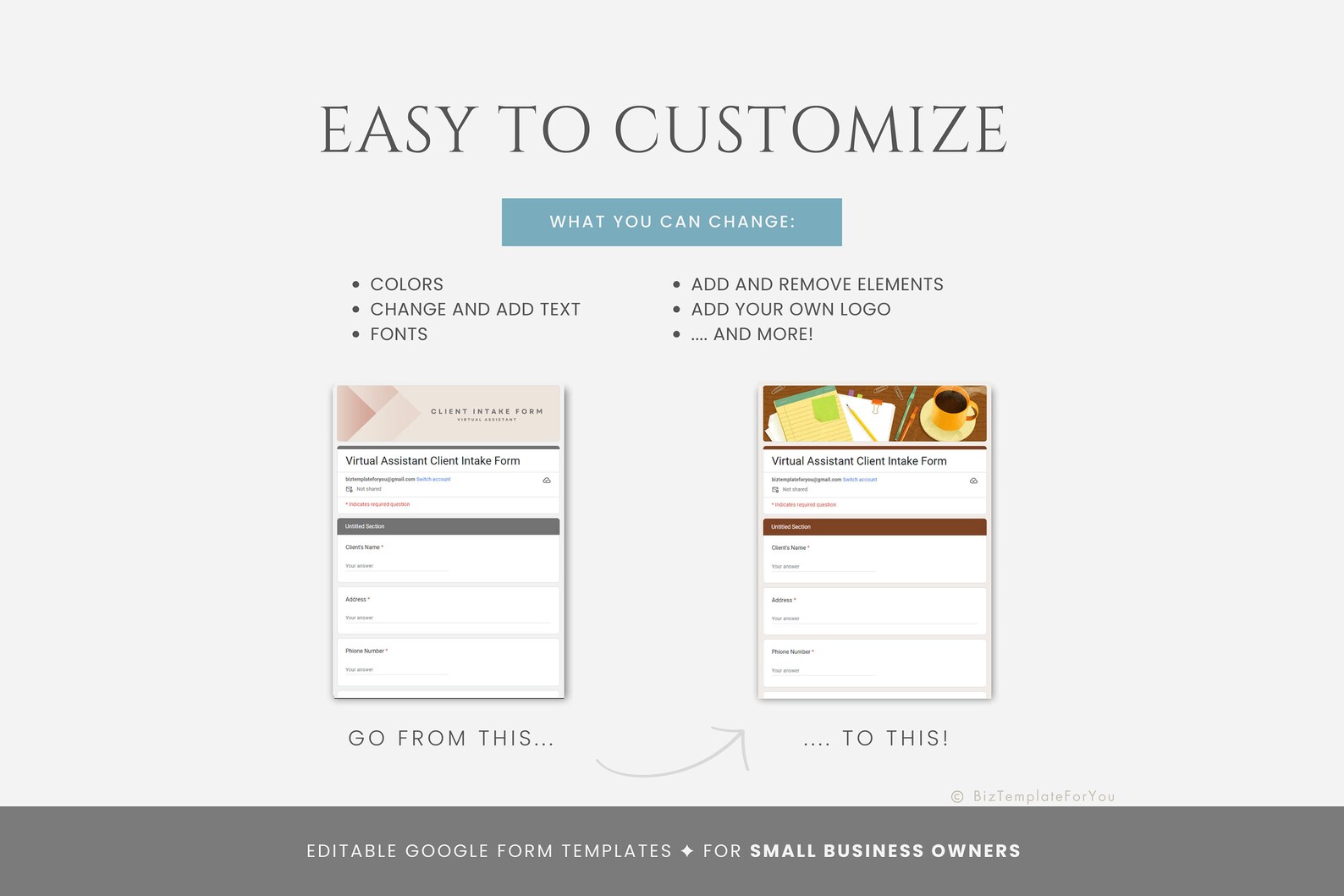 Editable Virtual Assistant Client Intake Form Template, Freelance ...