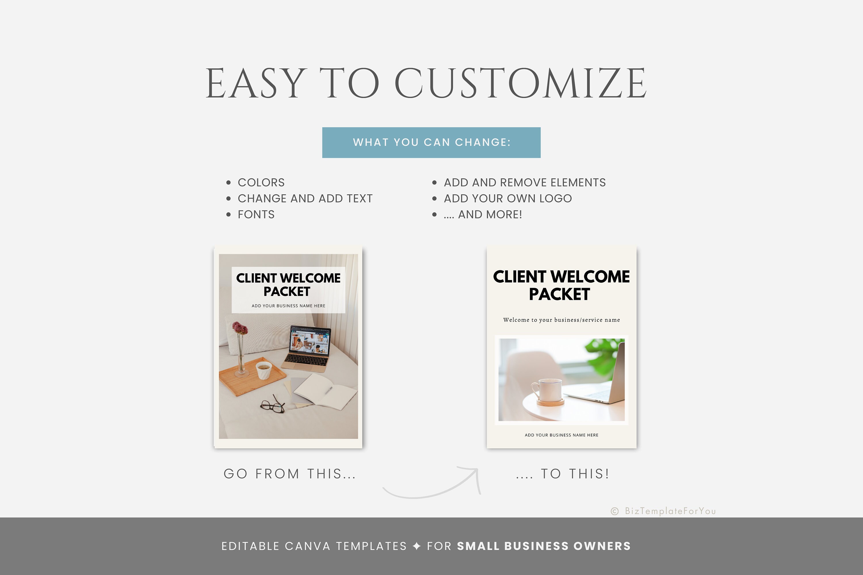 Editable New Client Welcome Packet Template, Onboarding Canva Template ...