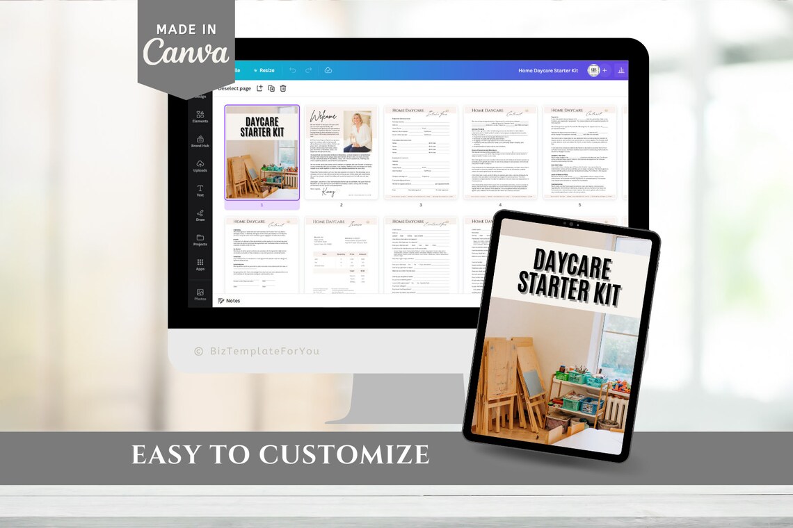 Daycare Starter Kit, Editable Daycare Forms Templates, Starter Kit for ...