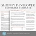 Editable Shopify Development Contract Template, Freelance Website ...