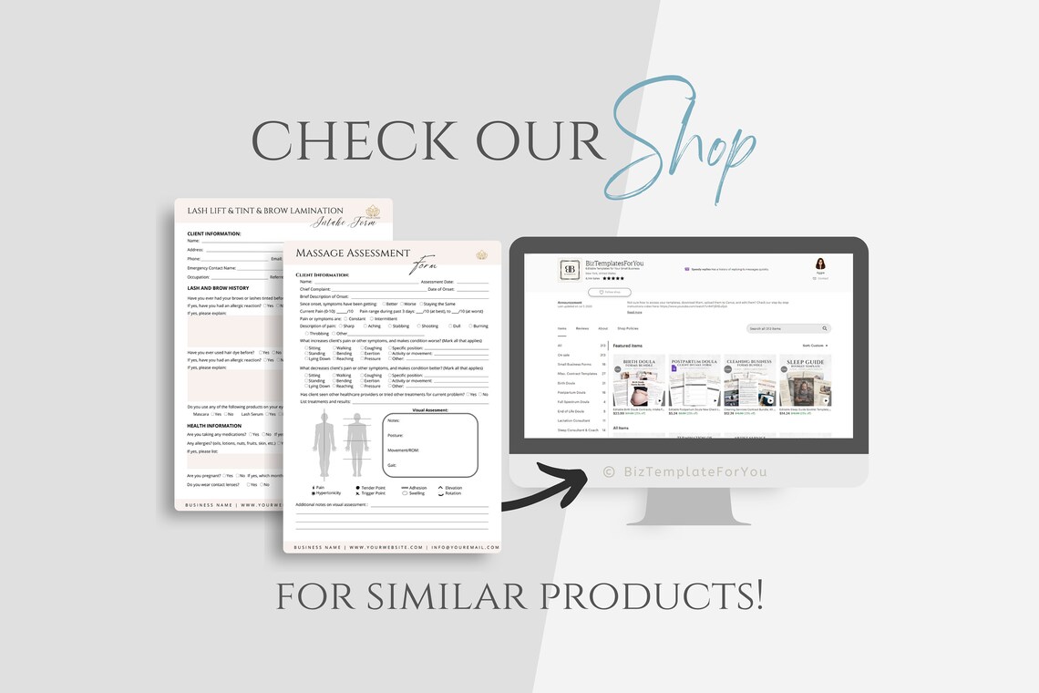 Editable Esthetician Forms Bundle, Esthetician Template Intake Form ...