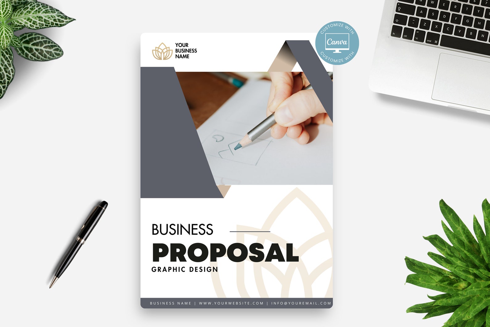 Editable Graphic Designer Proposal Template, Graphic Design Service ...