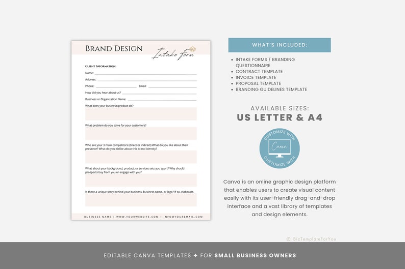 Editable Brand Designer Templates Bundle, Freelance Graphic Design ...